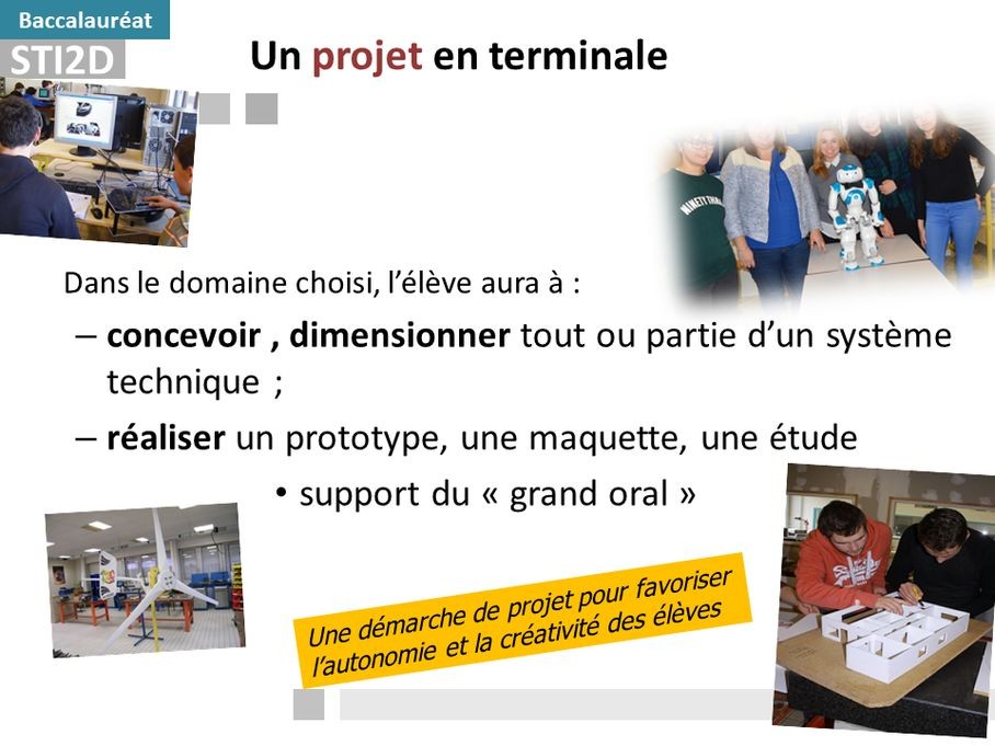 Le Baccalauréat STI2D||Sciences et Technologies de l'Industrie et du ...